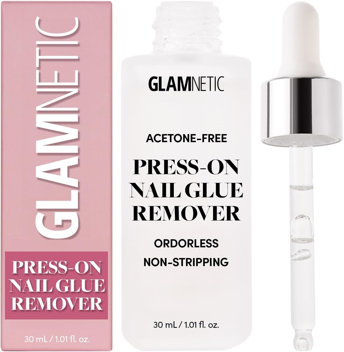 Amazon.com: Glamnetic Press On Nail Remover | Odorless, No Acetone ...