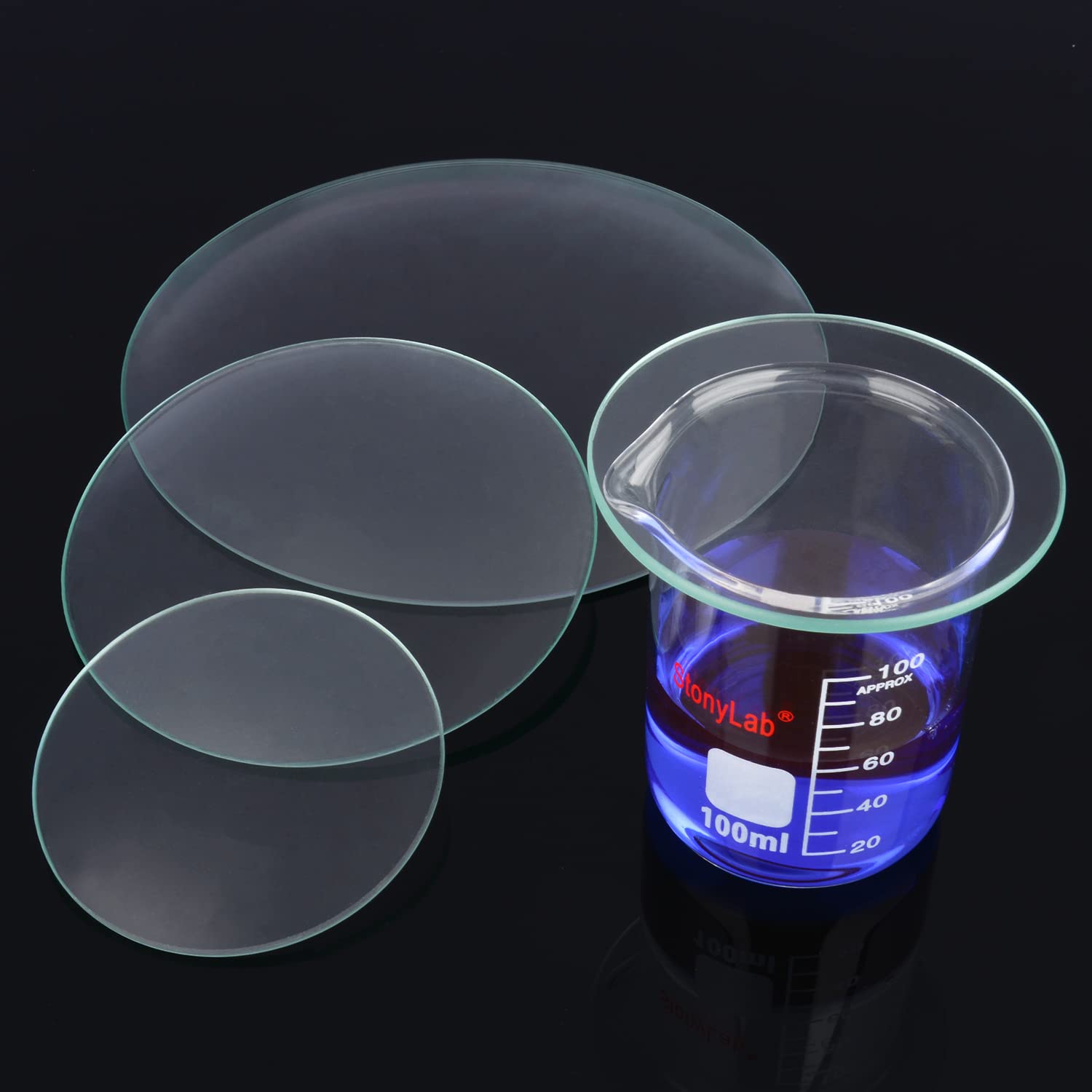 Snapklik.com : Stonylab Watch Glasses, 10pk 70 Mm Watch Glass Beaker ...