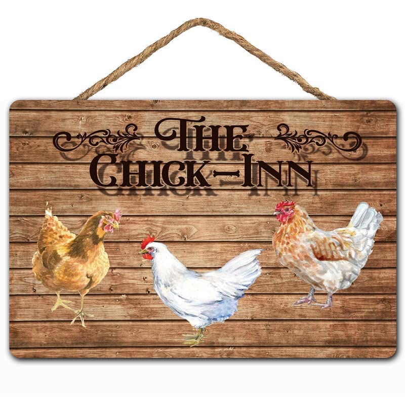 POMOTER CHICKEN RUN SIGN HEN HOUSE GIRL 가금류 수..