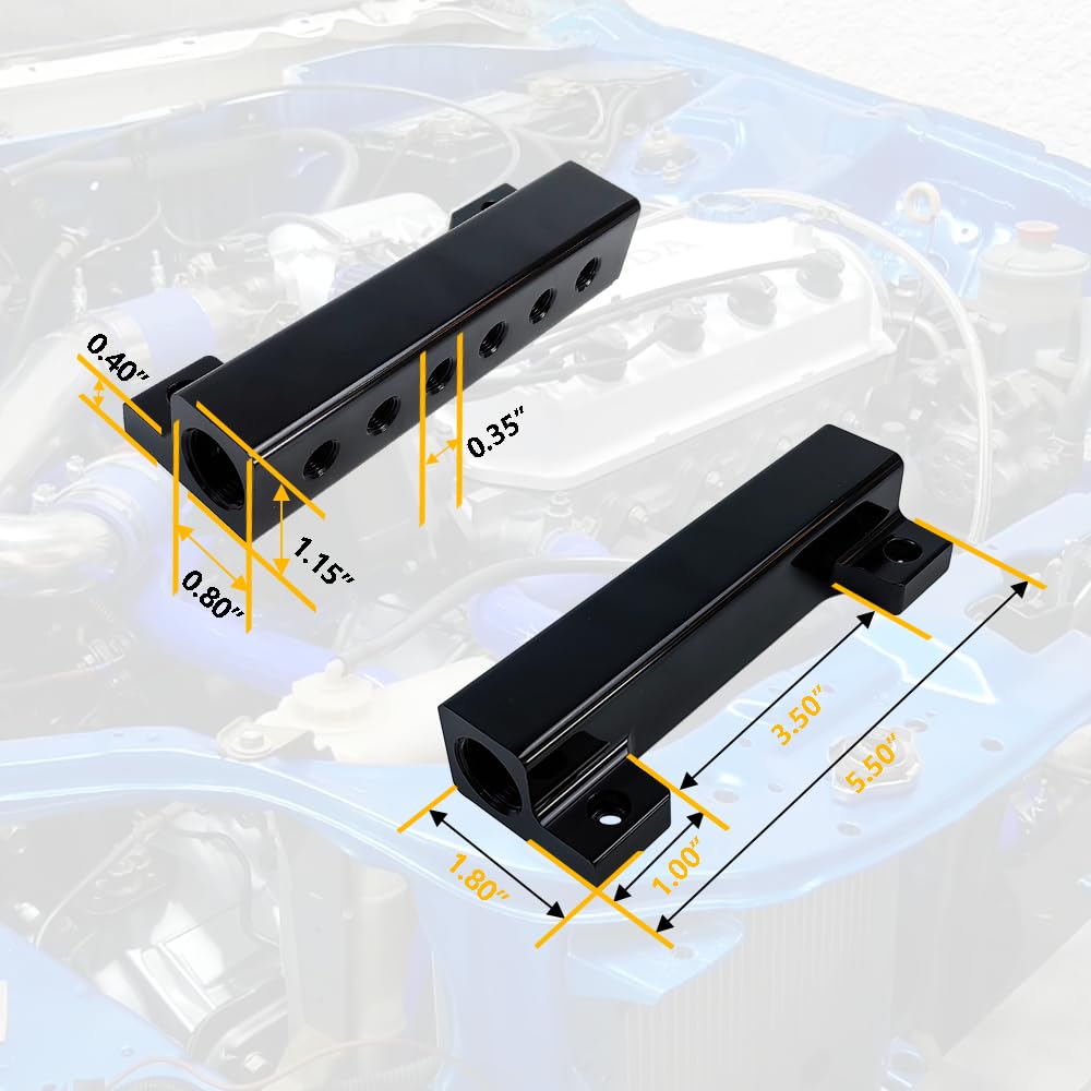 Turbo Wastegate Suuonee Vacuum Block, 6 Port Vacuum Block Intake ...