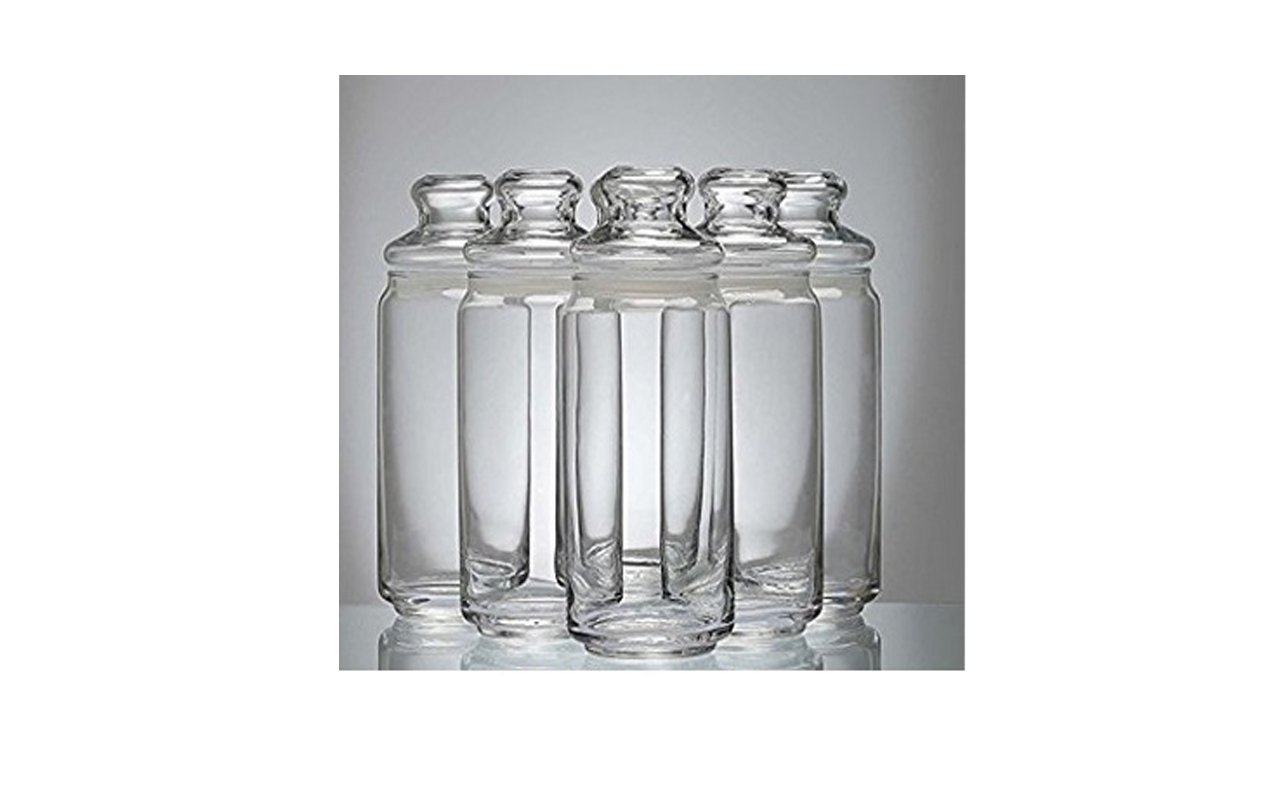Buy Ocean Pop Jar, 1000ml, Set Of 6, Clear Online at Low Prices in ...
