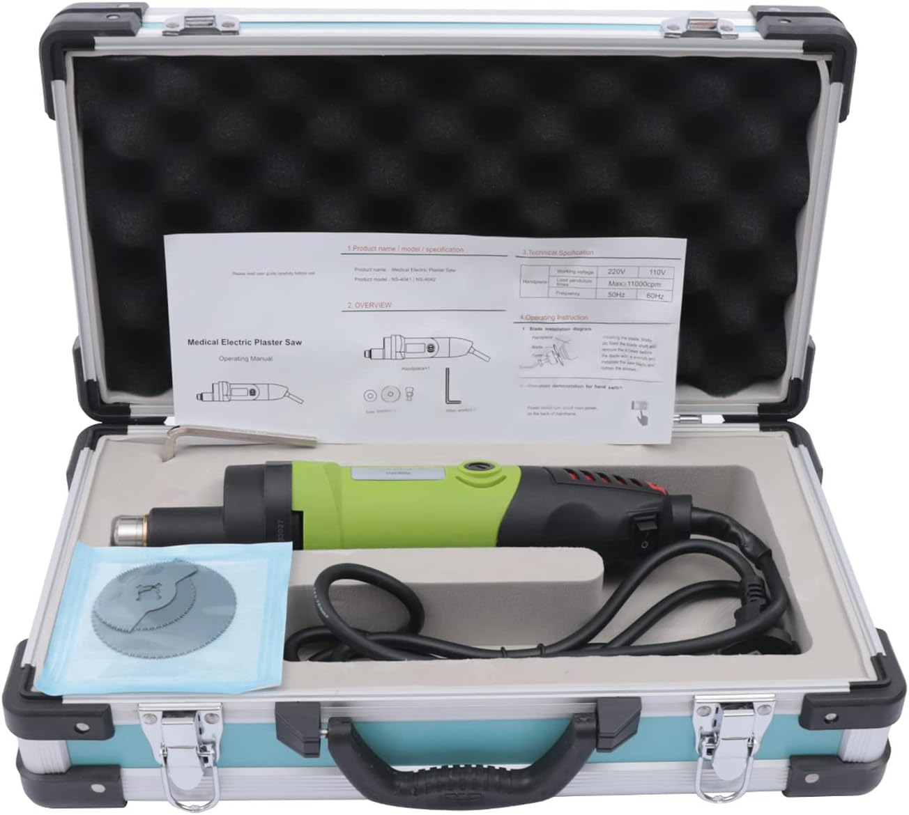 Electric Cast Cutter, 110V 6 Gearing Electric Plaster Saw Cast Cutter ...