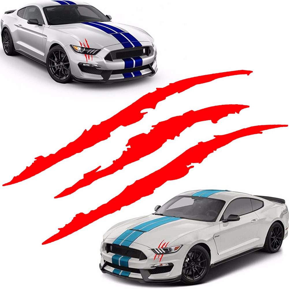 Buy KeeForthewin 2PCS Claw Marks Decal Sticker Waterproof Headlight ...