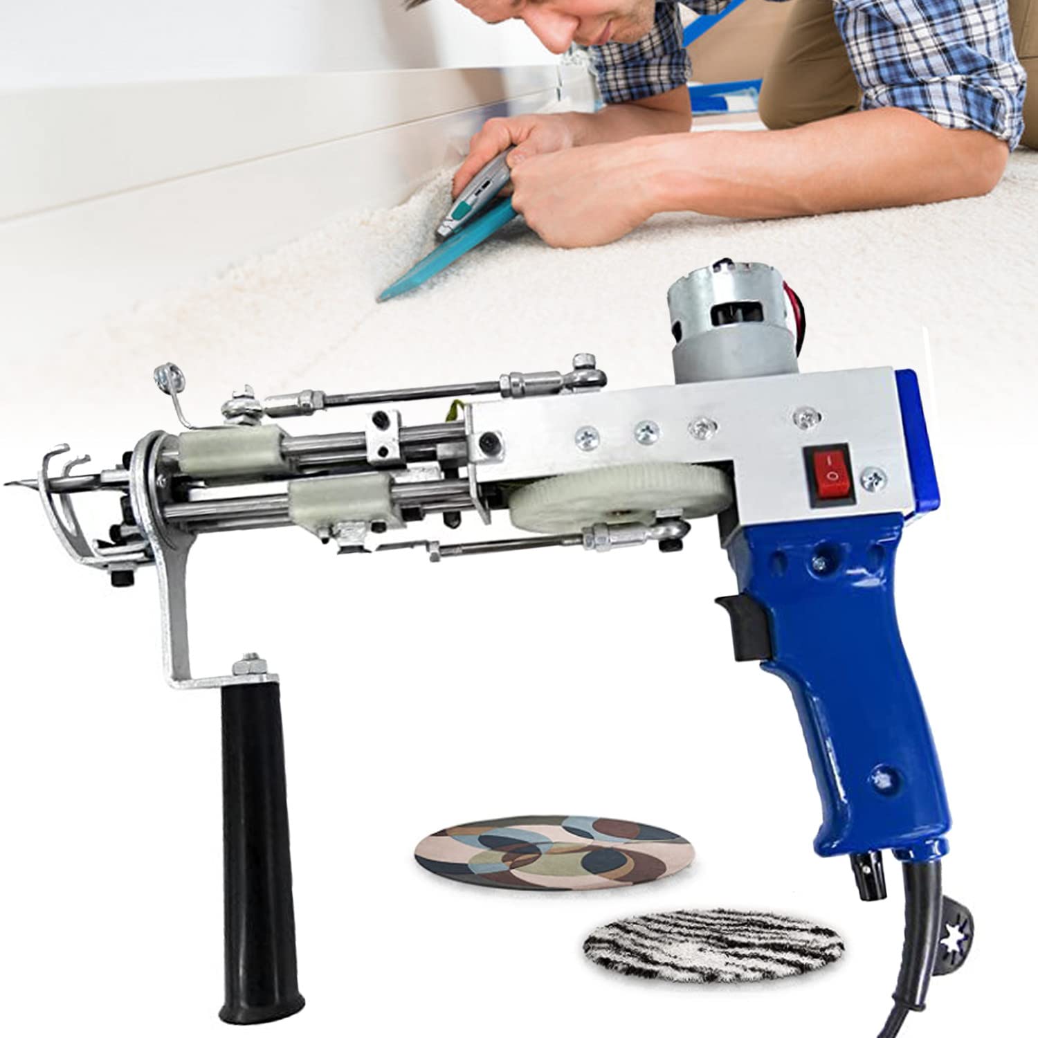 Electric Carpet Tufting Gun 2 In 1 Cut Pile Loop | Desertcart INDIA