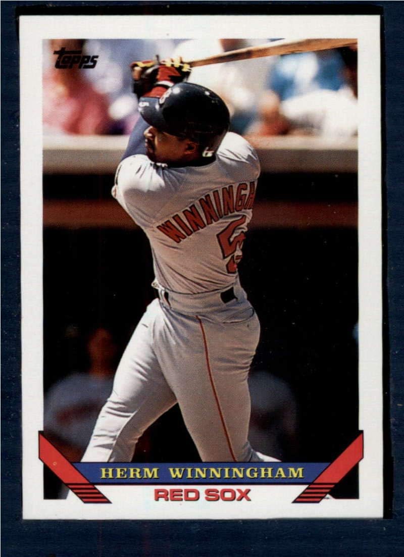 Amazon.com: 1993 Topps Baseball #377 Herm Winningham Boston Red Sox ...