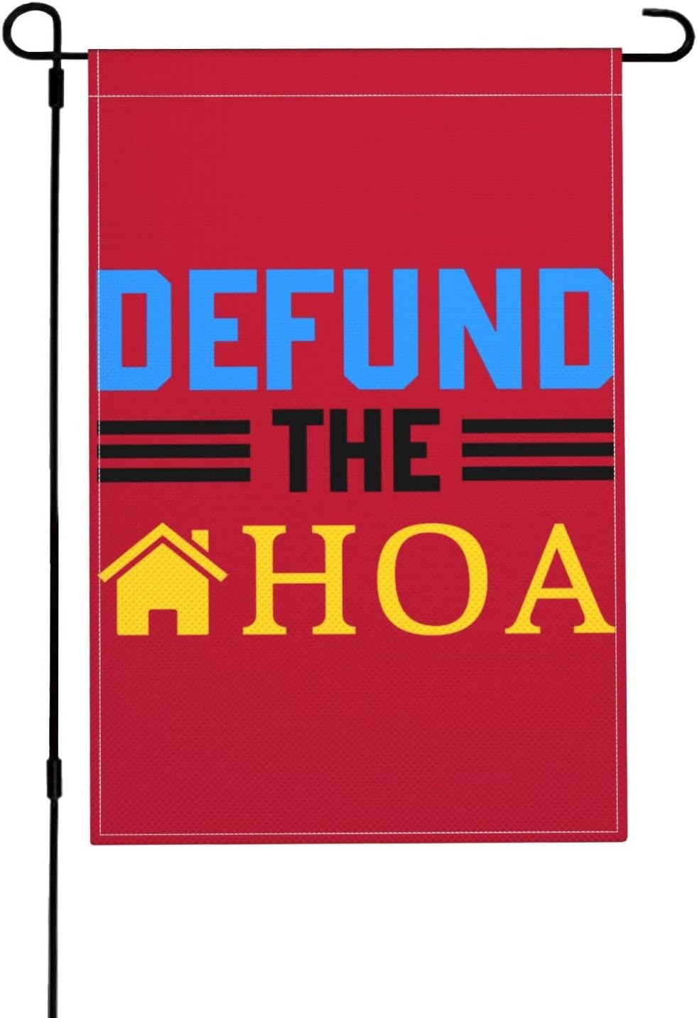 Amazon.com : 12x18 Defund The Hoa Garden Flag Burlap Double Sided ...