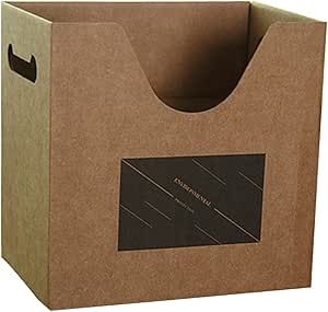 Amazon.com: TACRIG Filing Box DIY Kraft Paper Cardboard Storage Box Bin ...