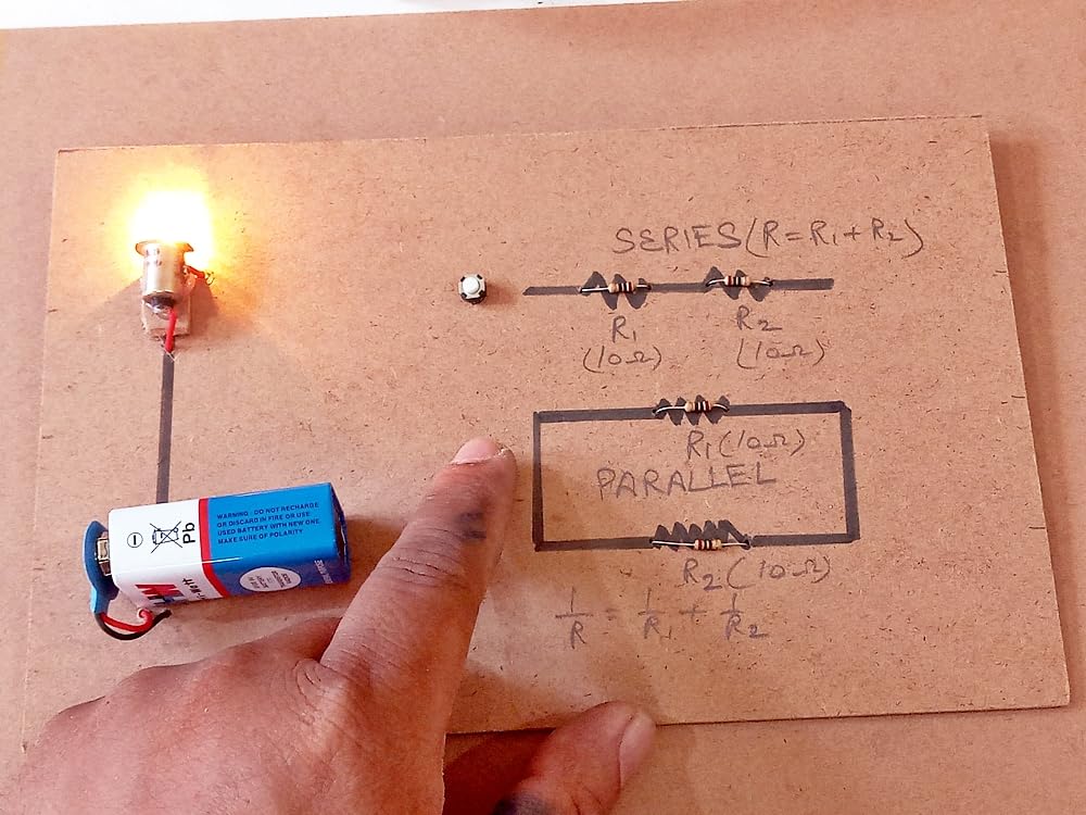 Series and Parallel Resistance School Science Project Physics Working ...