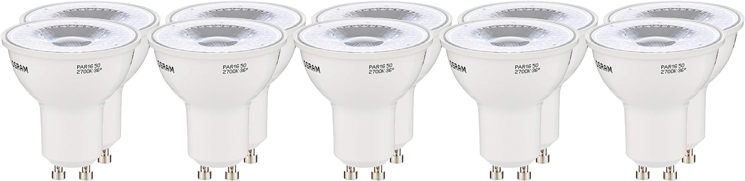 Osram GU10 LED Light Bulb 4W ECO Par16 36 Degree Cool White / 4000K ...