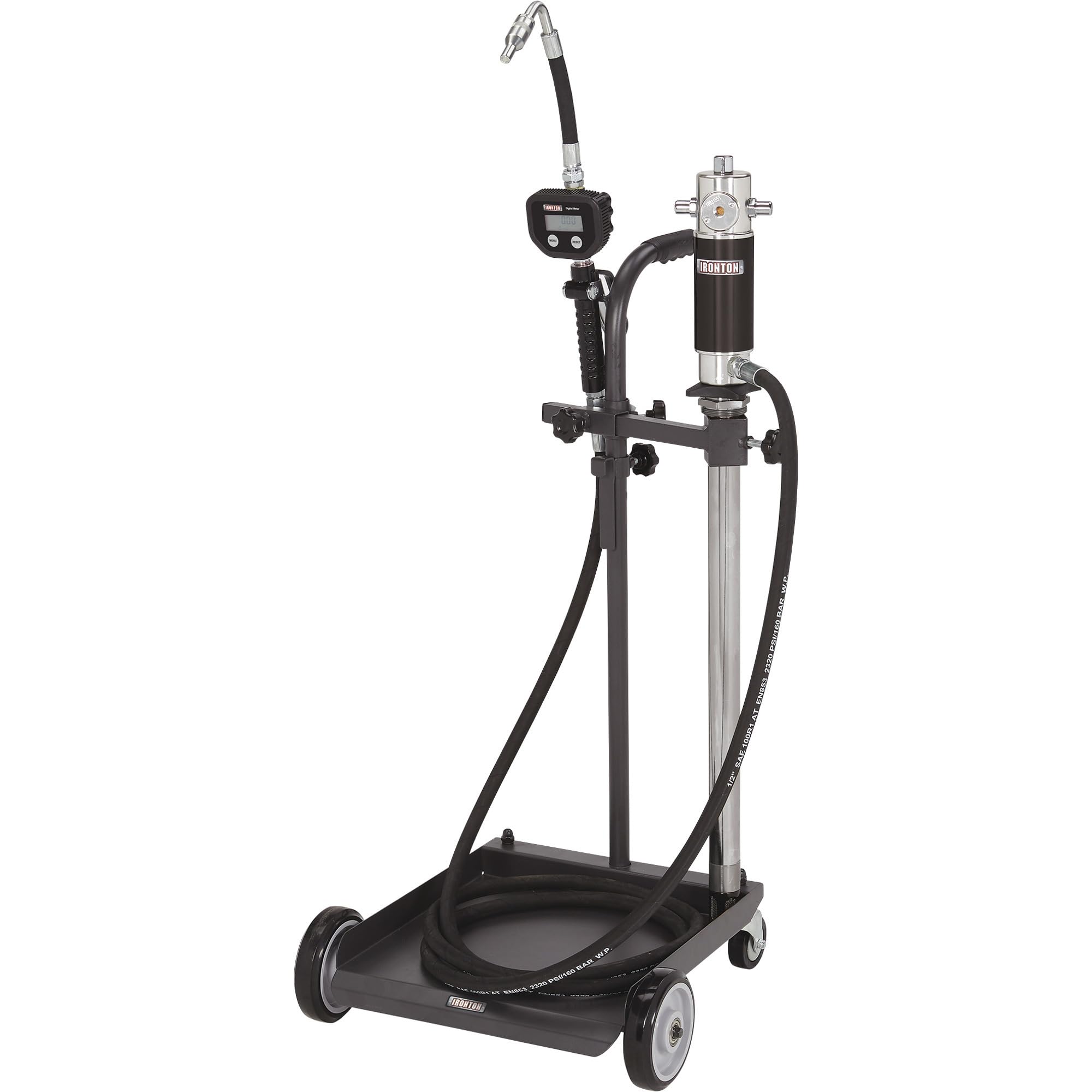 Amazon.com: Ironton Air-Operated 5:1 Oil Pump Kit - with Cart, 3.7 GPM ...