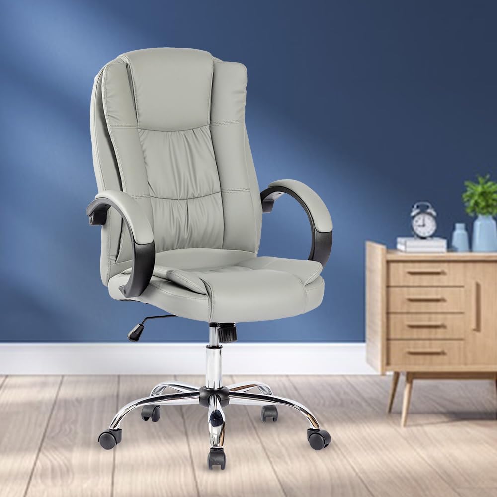 Buy USHA SHRIRAM Grey Ergonomically Designed Back Executive Office ...
