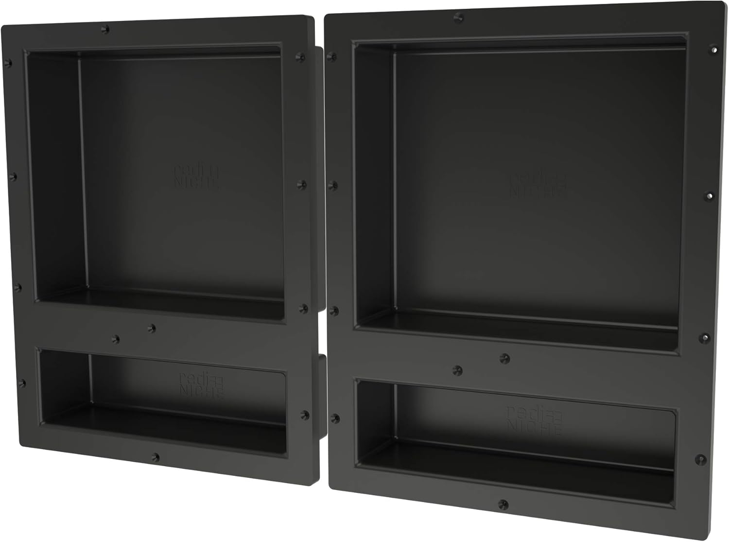 Tile Redi USA RNQH1620D-20D Redi Niche Shower, 20" H X 32" W, Black ...