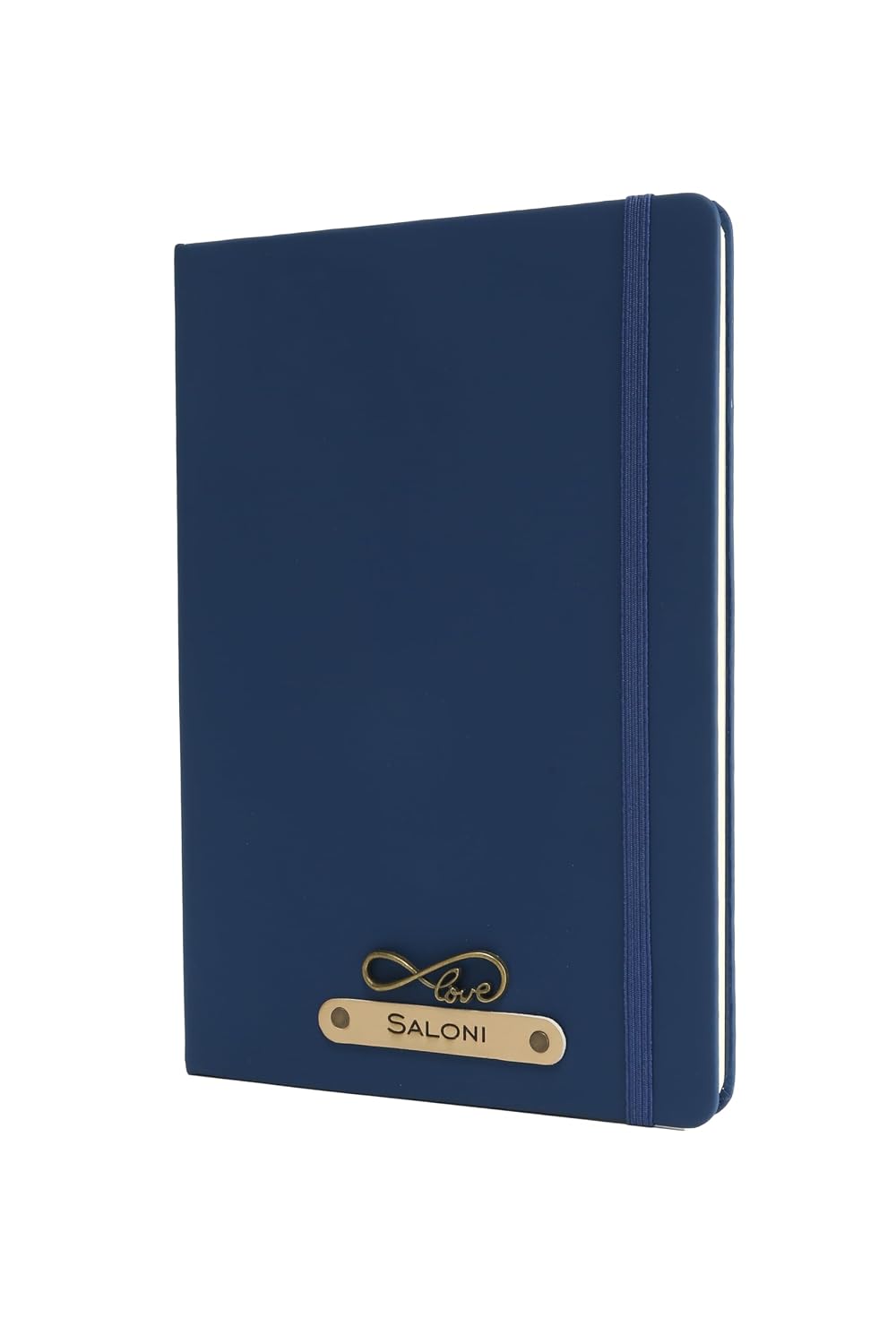 AICA Personalized Name & Charm Leather Notebook Diary -A5 Size, 180 ...