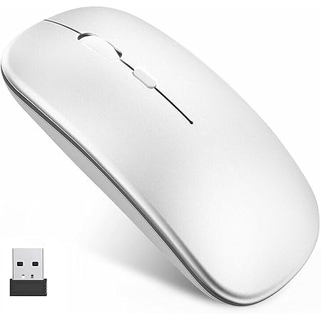 Ratón Bluetooth, ratón inalámbrico Bluetooth Recargable silencioso de ...