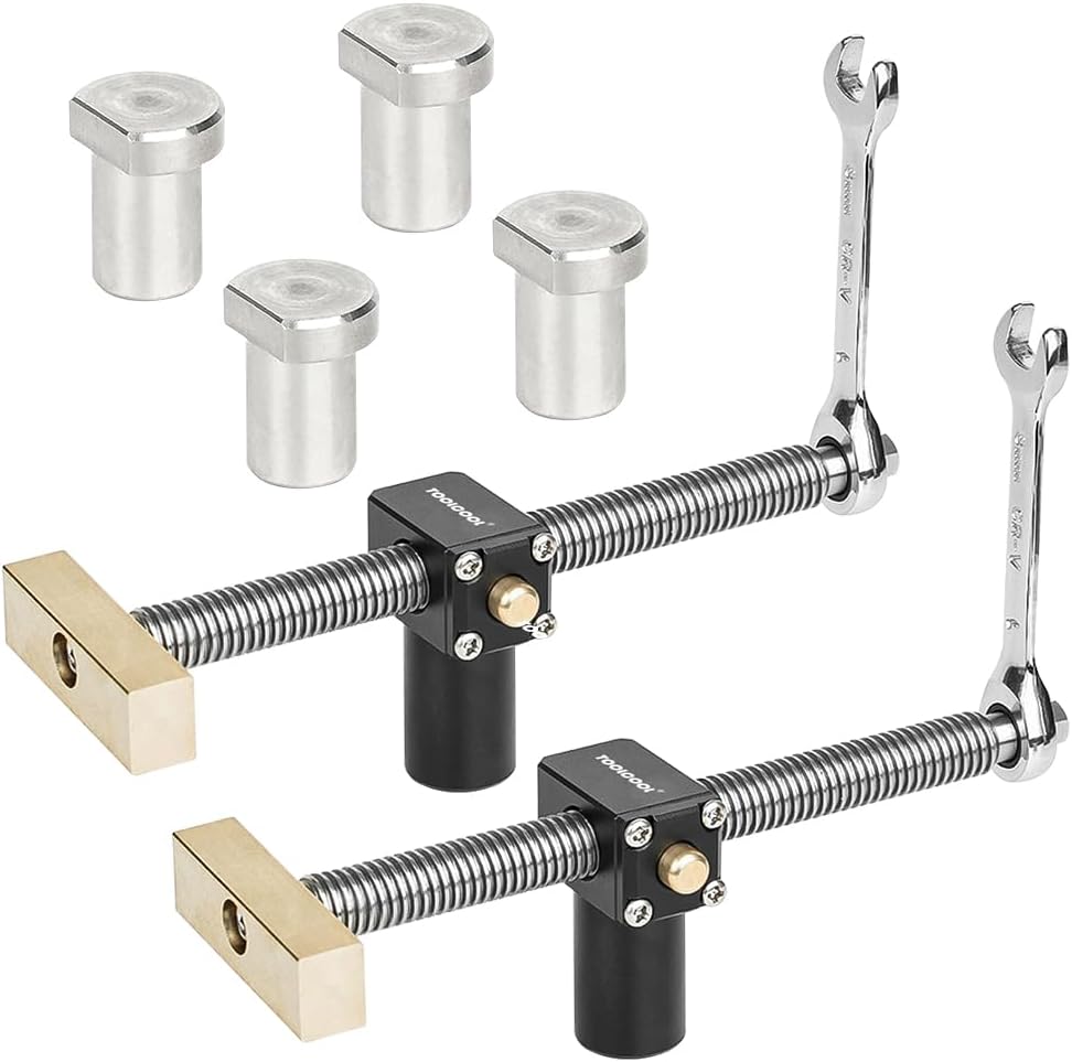 Biugaaufai 2 PCS 3/4 Inch Bench Dog Clamps, Woodworking Clamp with 4 ...