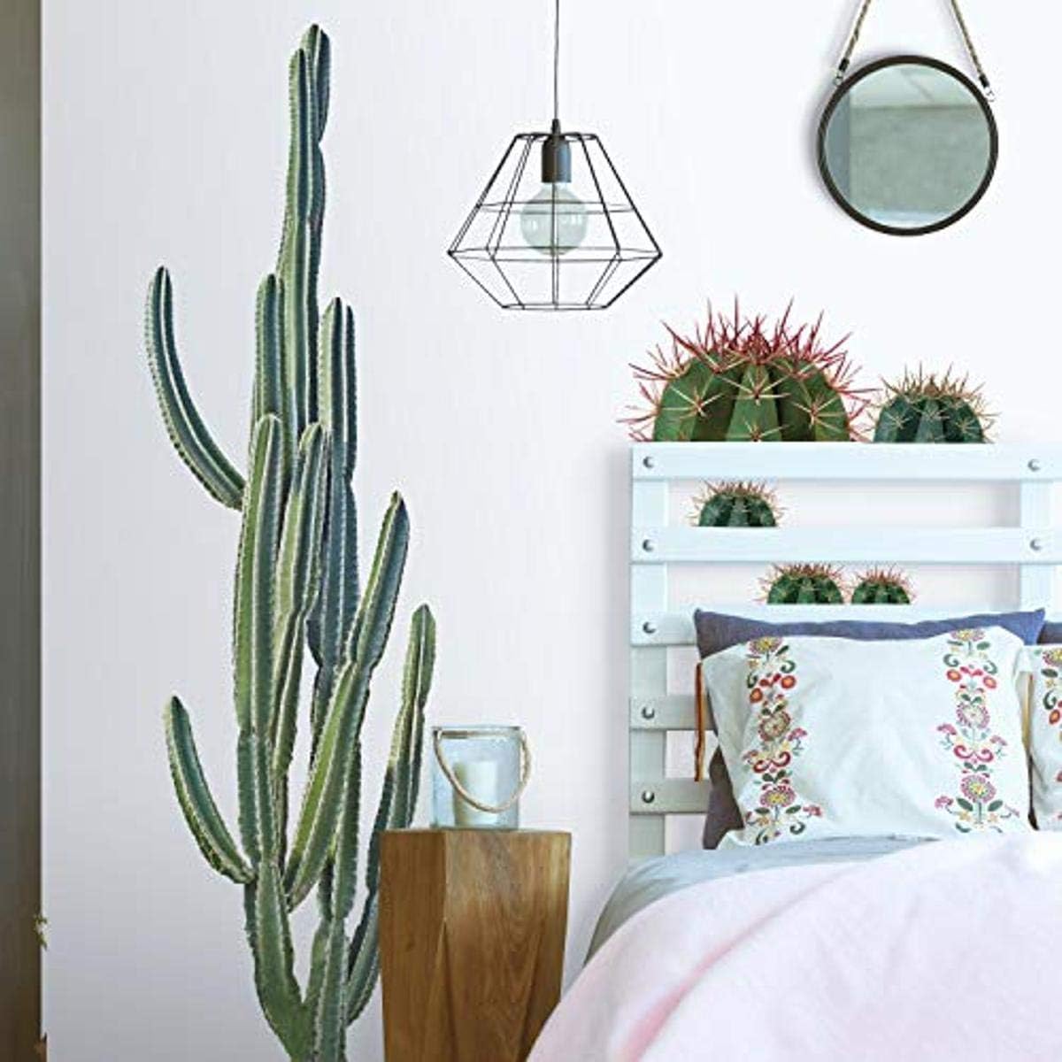 Amazon.com: Cactus Wall Decals Peel and Stick for Bedroom, Hand-Drawn ...