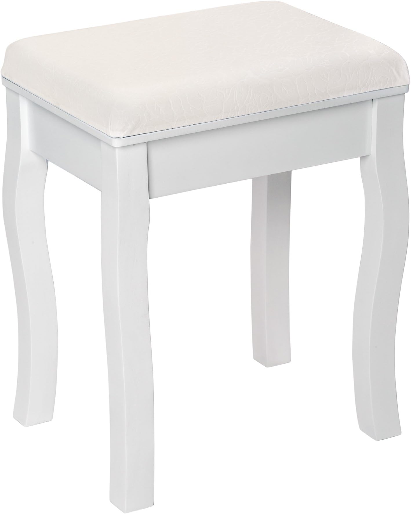 WOLTU Tabouret de Coiffeuse Style Baroque, Vintage Rembourré, Chaise de ...