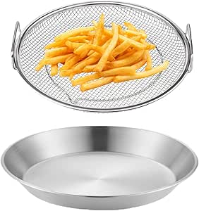 Jixcderm Kitchen Oil Filter Tray - Stainless Steel Frying Drain Net ...