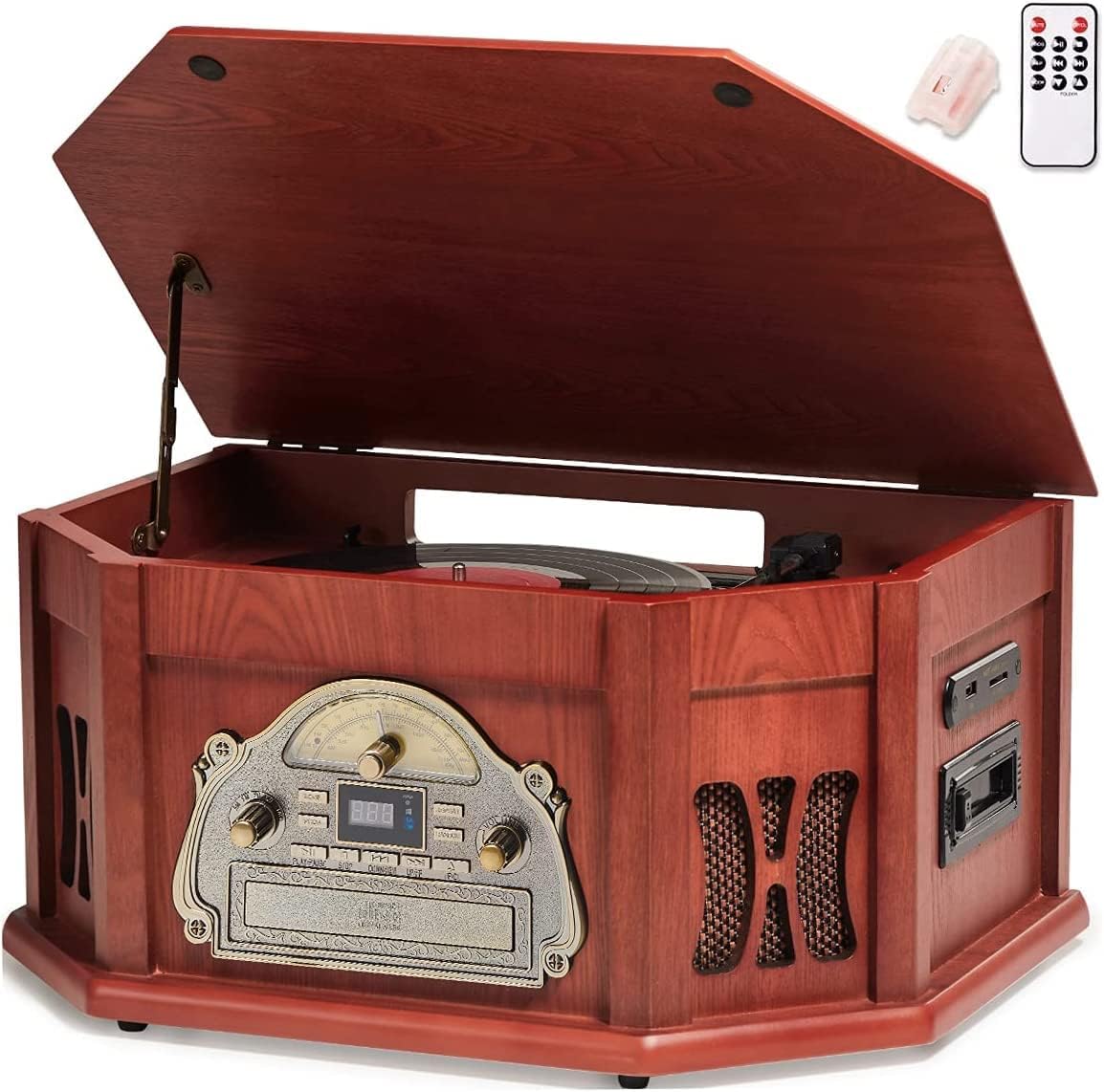 Amazon.com: Teac LP-R550USBB CD Recorder with Cassette and Turntable ...