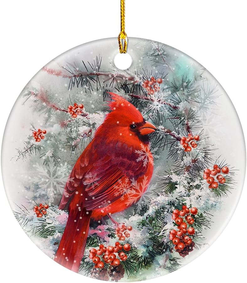 Amazon.com: AXIARA Cardinal Christmas Ornaments, Christmas Tree ...
