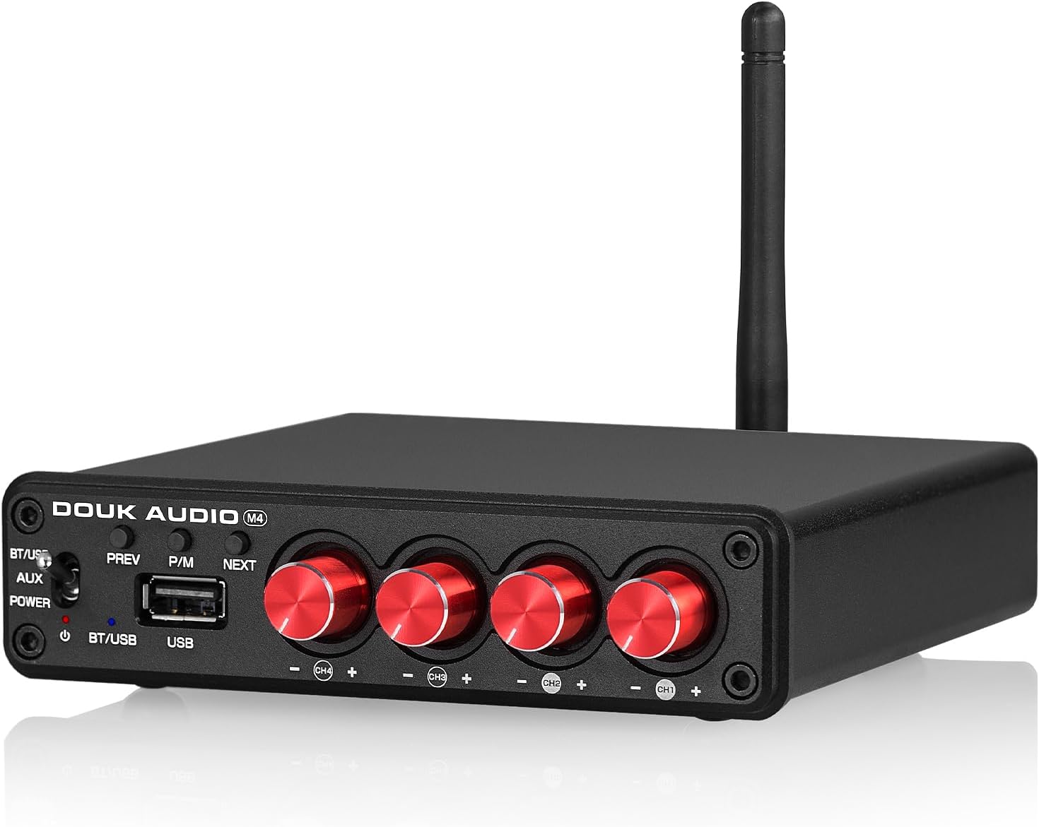 Amazon.com: 4 Channel Bluetooth Amplifier, 50W x 4 Audio Power Amp, Hi ...