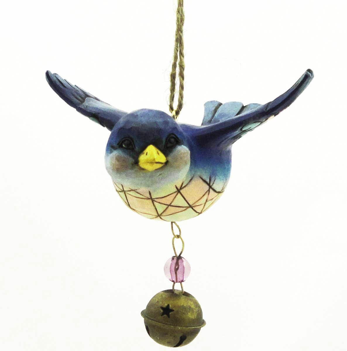 Amazon.com: Enesco Jim Shore Heartwood Creek Jingle Birds Bluebird ...