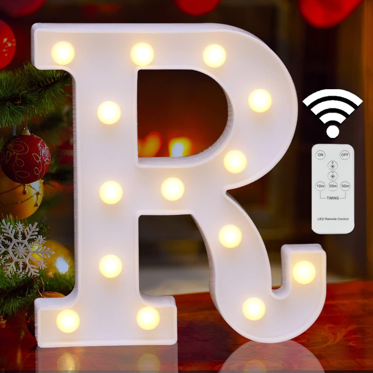 Marquee Light Up Letters, Remote Control LED Alphabet Lights - Battery ...