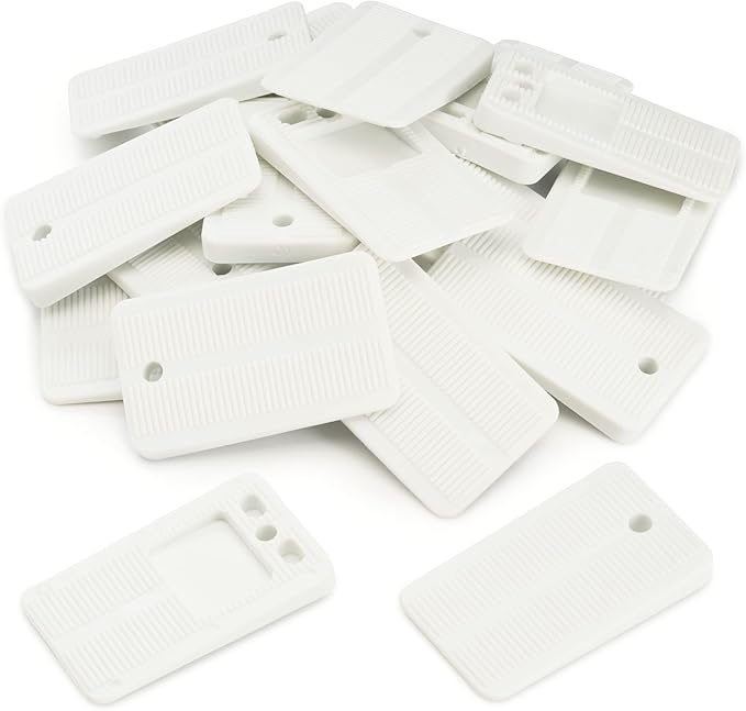 Amazon.com: Qualihome Plastic Shims for Leveling - Flexible Nonslip ...
