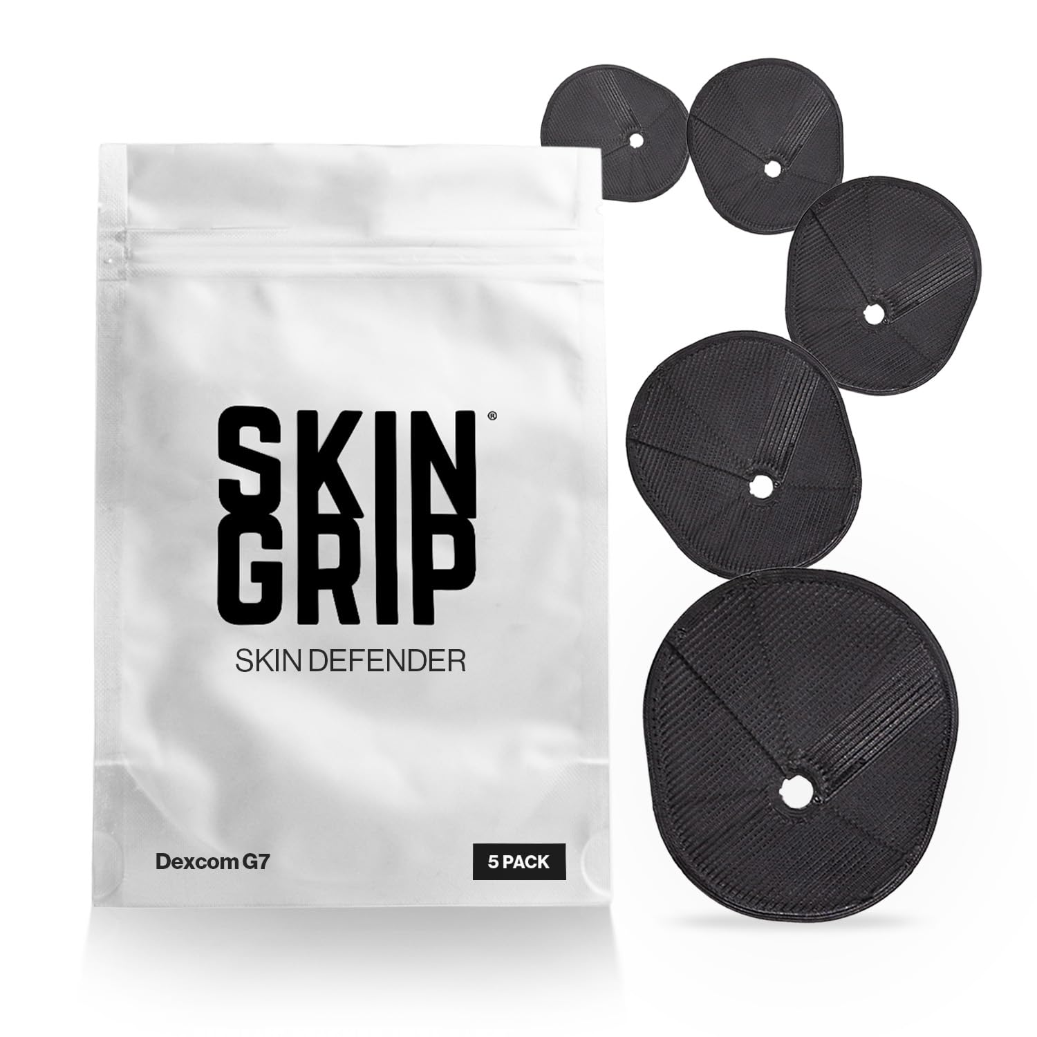 Amazon.com: Skin Grip: Skin Defender Reusable Barrier for Dexcom G7 ...