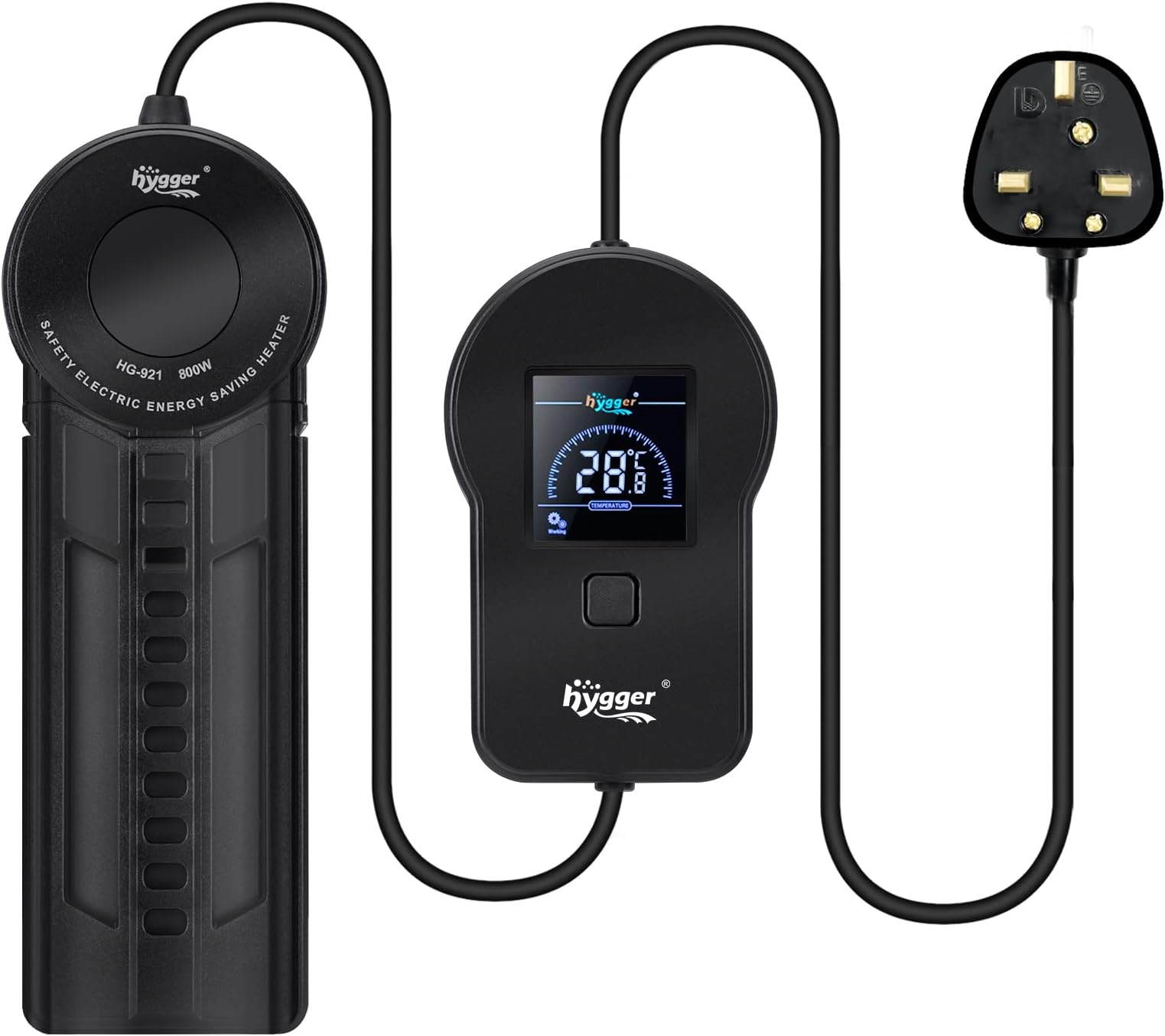 hygger Aquarium Heater, 500W Variable Frequency Submersible Fish Tank ...