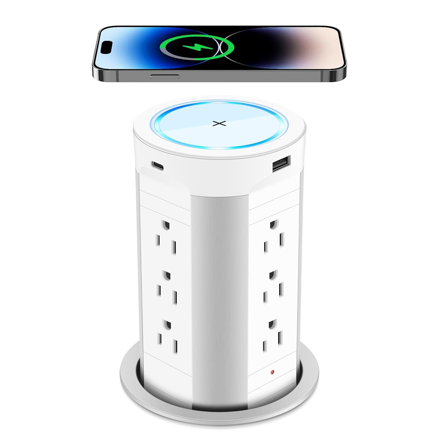 Pop Up Outlet for Countertop Kitchen,45W USB C Counter Charging Station ...