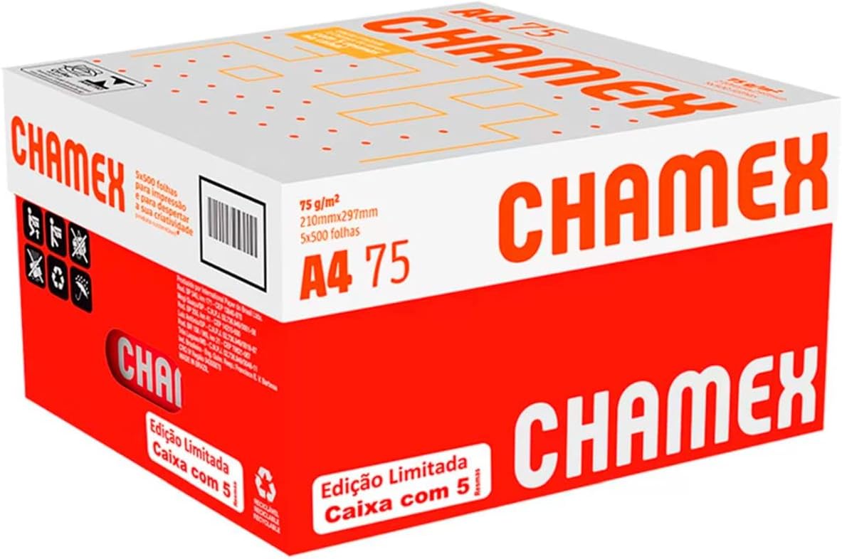 Chamex - Papel Sulfite, A4, 75g, 500 folhas | Amazon.com.br