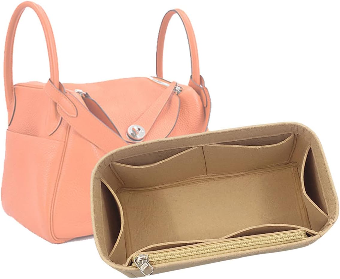 Lckaey Purse Organizer Insert for mini lindy bag 30 inner bag 2037beige ...