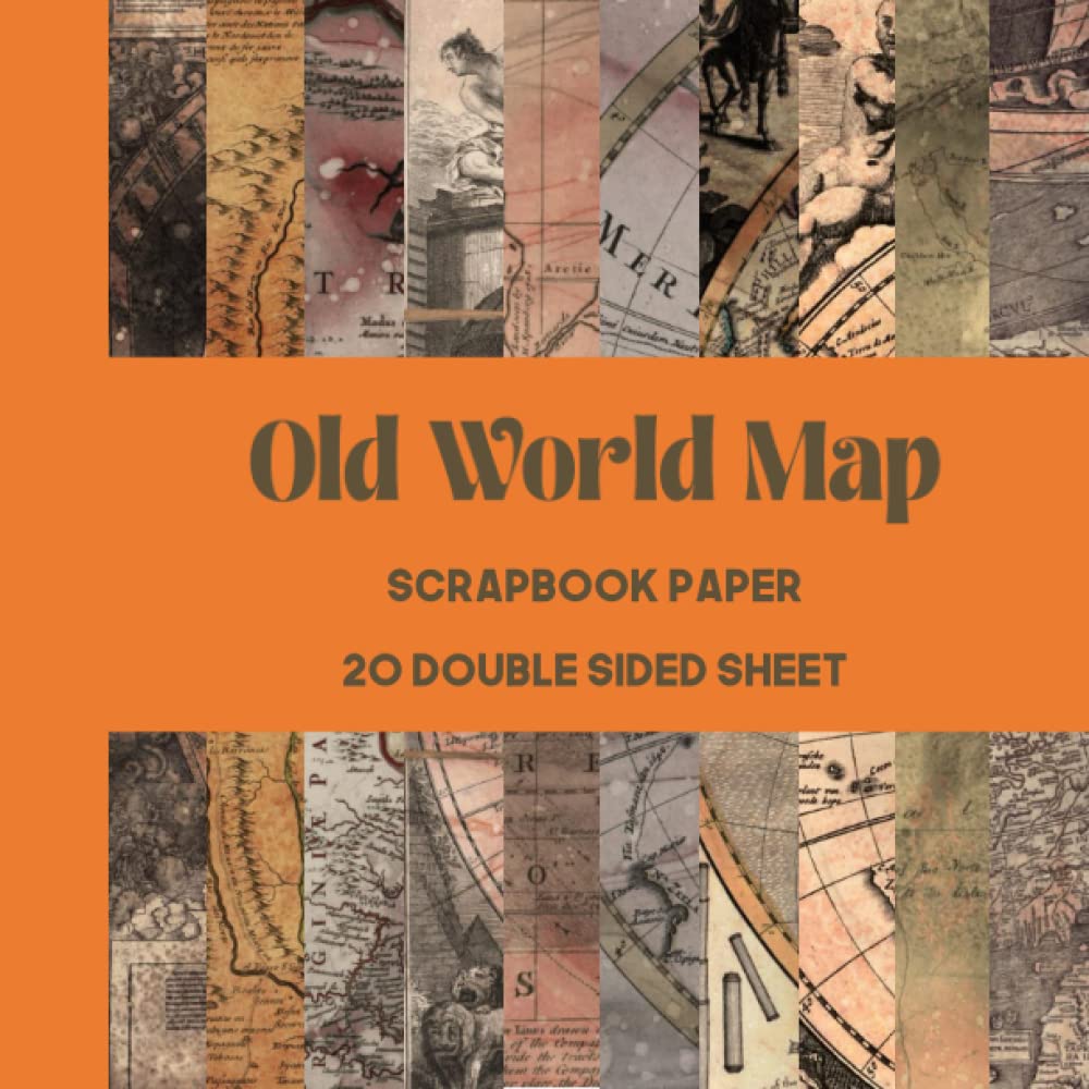 Old World Map Scrapbook Paper: Vintage World Map Scrapbook Paper | A ...