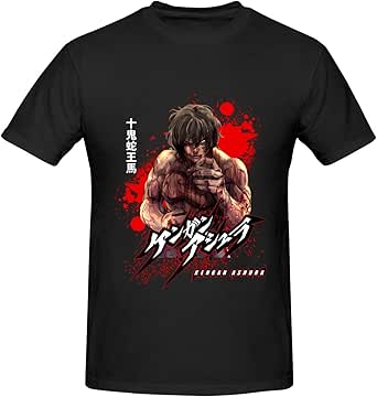Amazon.com: Kengan Anime Ashura Shirt Men's Breathable Custom Cotton ...
