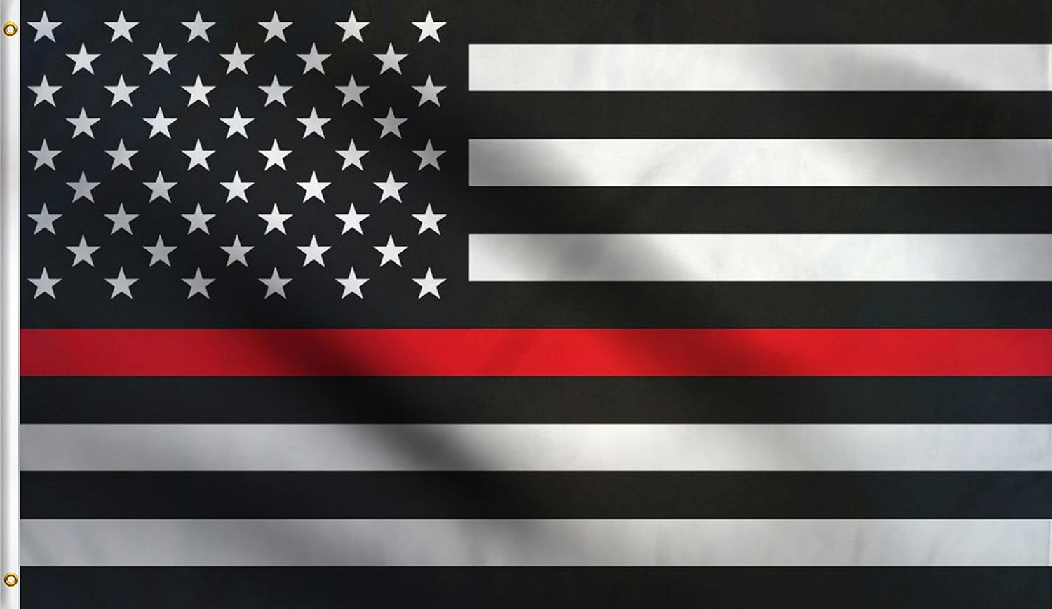 Amazon.com : DMSE Thin Red Line Firefighters Fire Red Line Flag 2X3 Ft ...