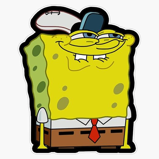 Amazon.com - Spongbob Sticker Boy Sticker Vinyl Bumper Sticker Decal ...