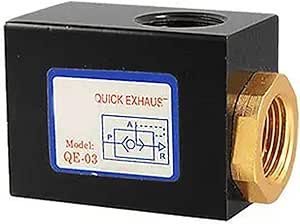 Pneumatic 3/8" Threaded Port Quick Exhaust Valve QE-03 : Amazon.co.uk ...