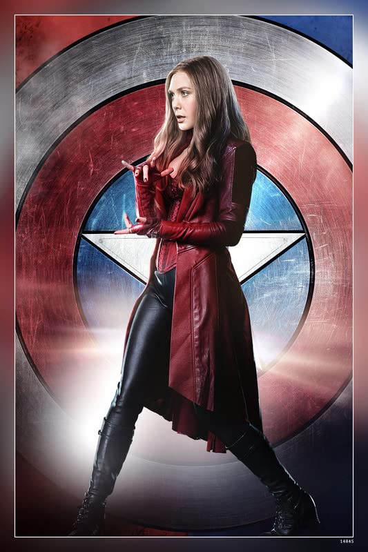 POSTERDADDY Scarlet Witch Elizabeth Olsen Wanda Maximoff Captain ...