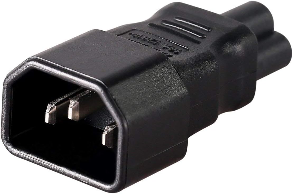 IEC C13/C14 to C5/C6 Kettle Lead to Mickey Mouse PC Laptop Power Supply ...