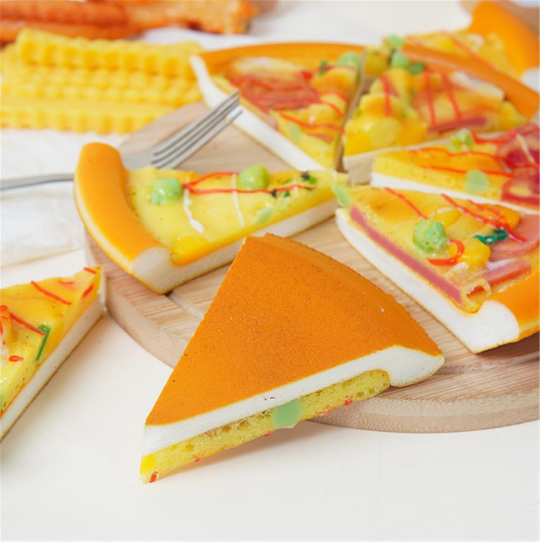 Lifelike Artificial Pizza Slice Decor Realistic Faux Pizza Slice Model ...