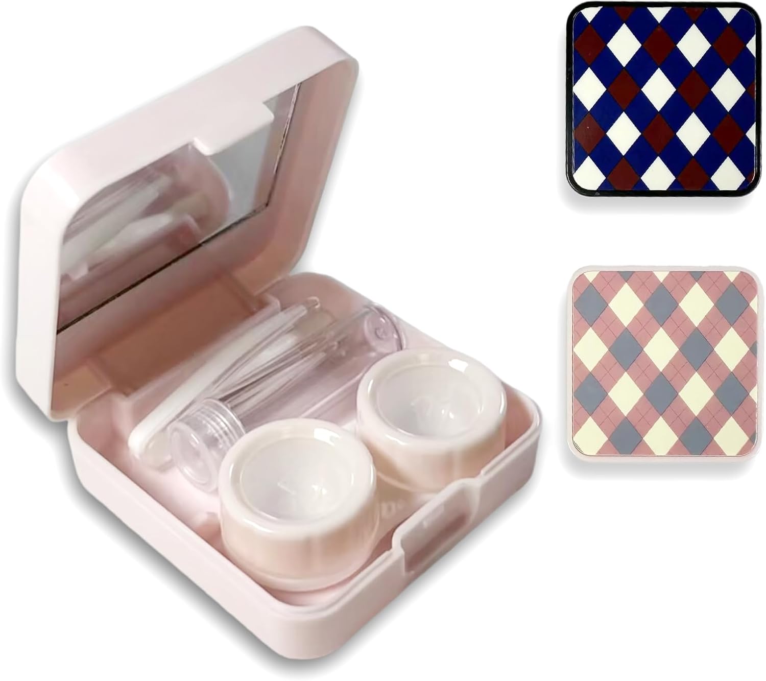 Amazon.com: 2 Kits Portable 4 in 1 Contact Lens Case, Contact Lens ...