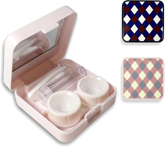 Amazon.com: 2 Kits Portable 4 in 1 Contact Lens Case, Contact Lens ...