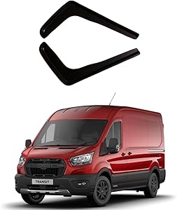 Wind-Sun-Rain Deflectors for FORD TRANSIT MK8 2014-Onwards 2 pcs Window ...