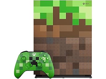 Amazon.com: Xbox One S 1TB Limited Edition Console - Minecraft Bundle ...