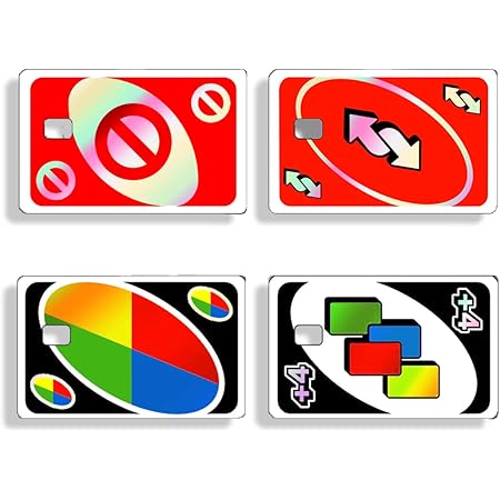 Amazon.com: Holographic UNO Debit/Credit Card Sticker Skin/Cover (4 ...