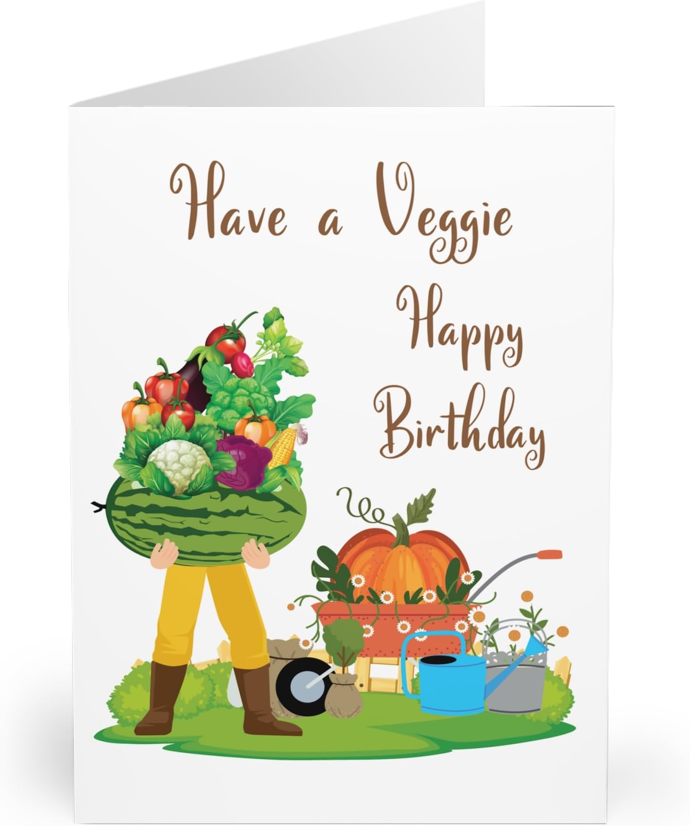 Happy Birthday Vegetable Harvest - A Gardener's Delight Greeting Card ...