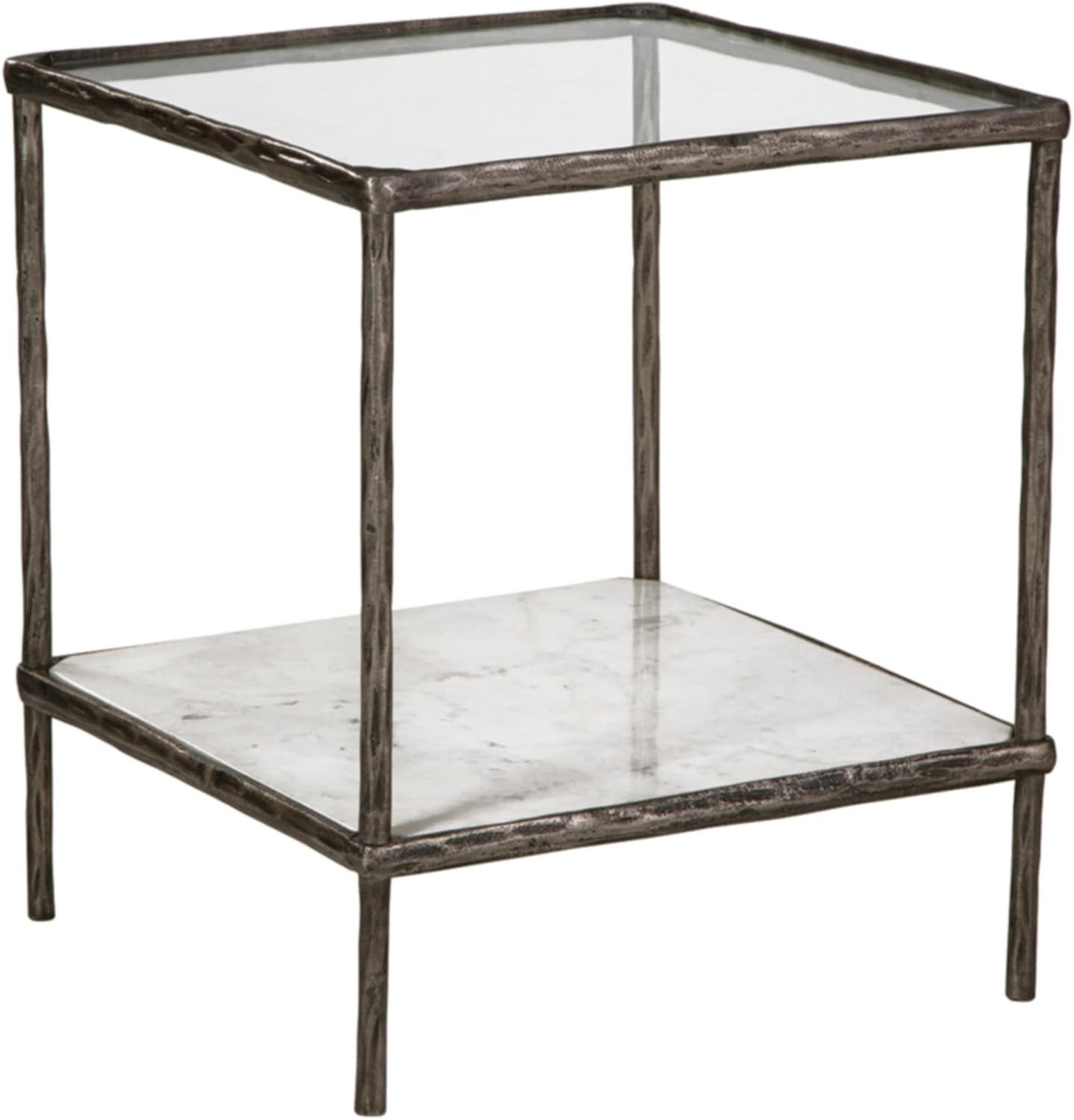 Amazon.com: Signature Design by Ashley Ryandale Contemporary Accent Table, Antique Pewter Finish ...