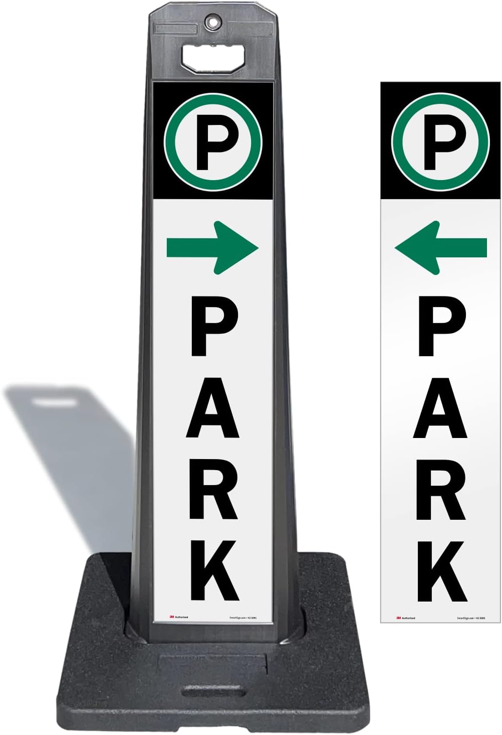 Amazon.com : SmartSign Directional "Park" LotBoss Vertical Panel Sign ...