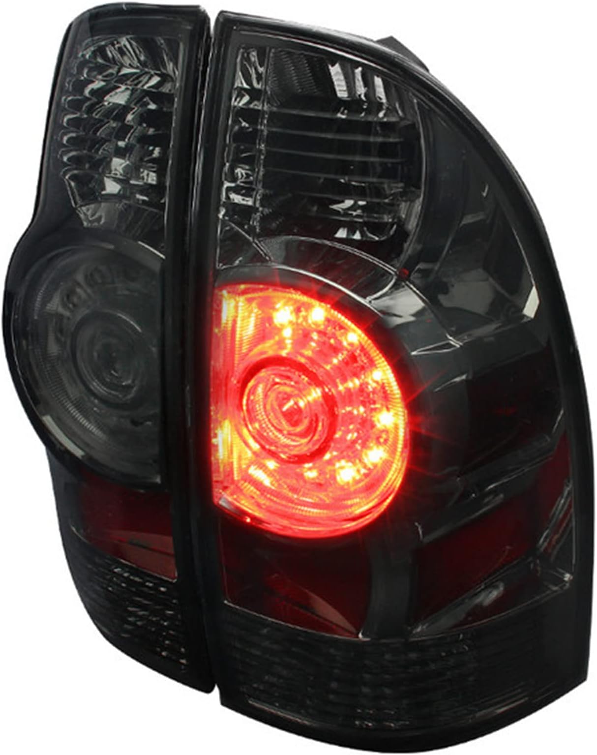 Amazon.com: AUTOONE Toyota Tacoma Tail Lights Black Smoked Assembly ...